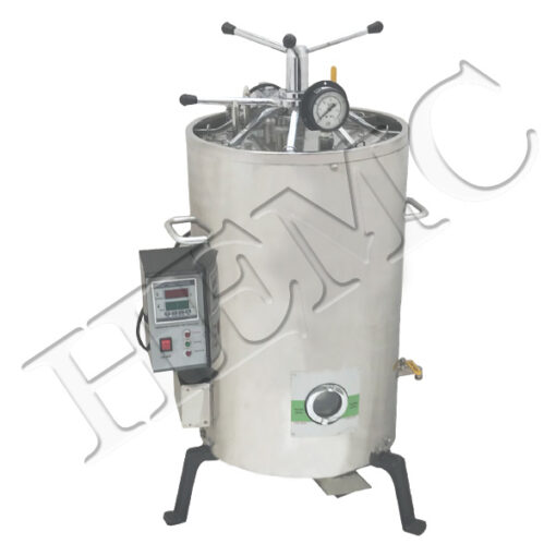 VERTICAL HIGH PRESSURE AUTOCLAVE, RADIAL LOCKING LID, DIGITAL ...